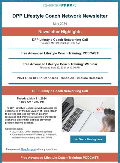 Resources For Diabetes Prevention Program Lifestyle Coaches Diabetes