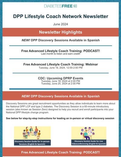 Resources For Diabetes Prevention Program Lifestyle Coaches Diabetes